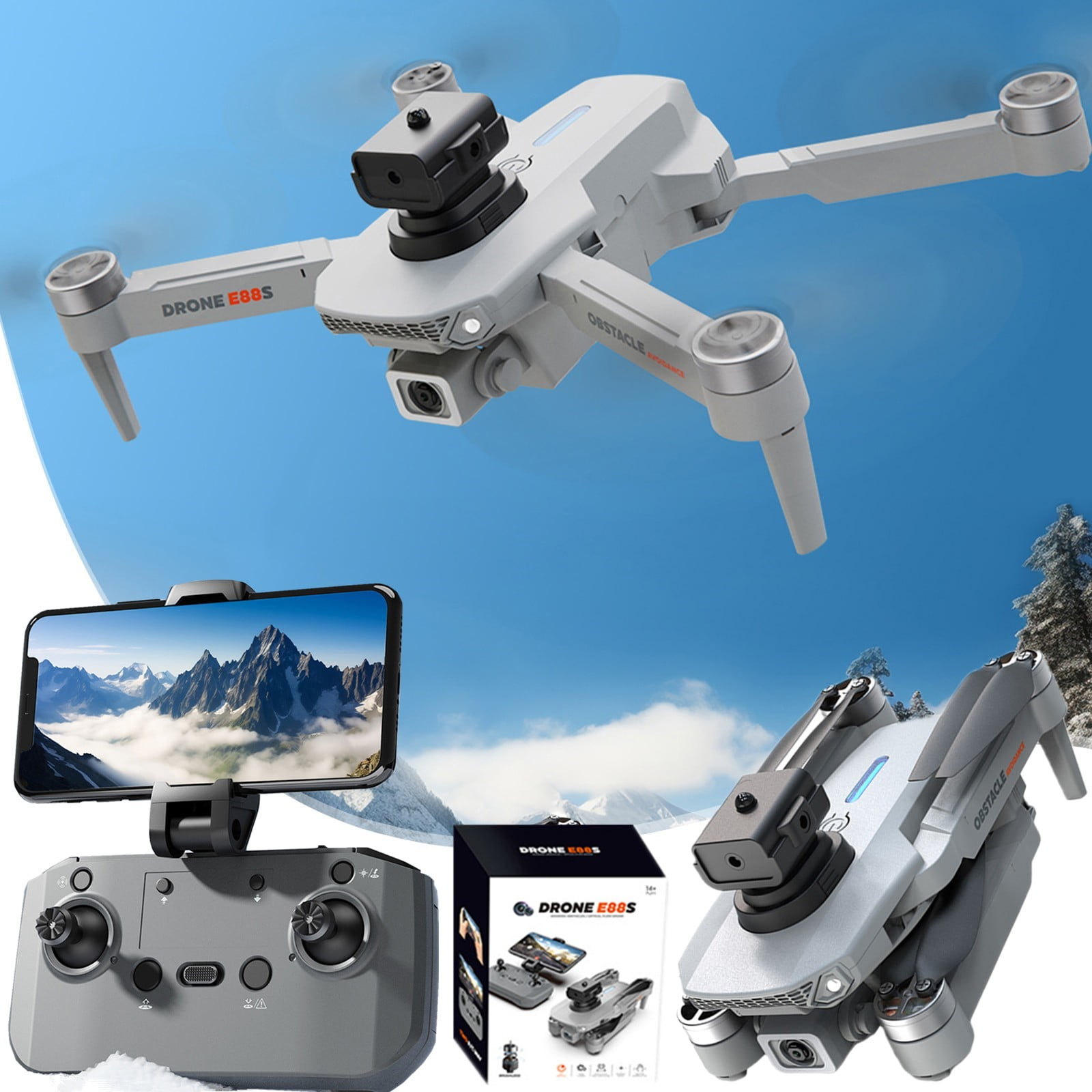 RKZDSR Wireless FPV RC Quadcopter with 1080P Camera, Headless Mode ...