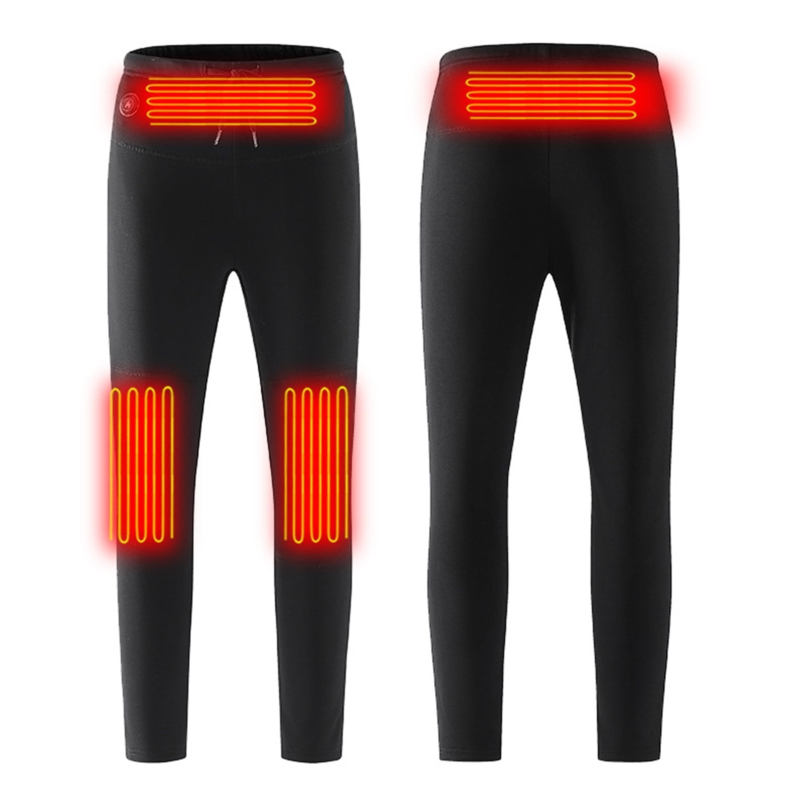 RKZDSR Women's USB Heated Pants with 4 Heating Zones, Fleece-Lined ...
