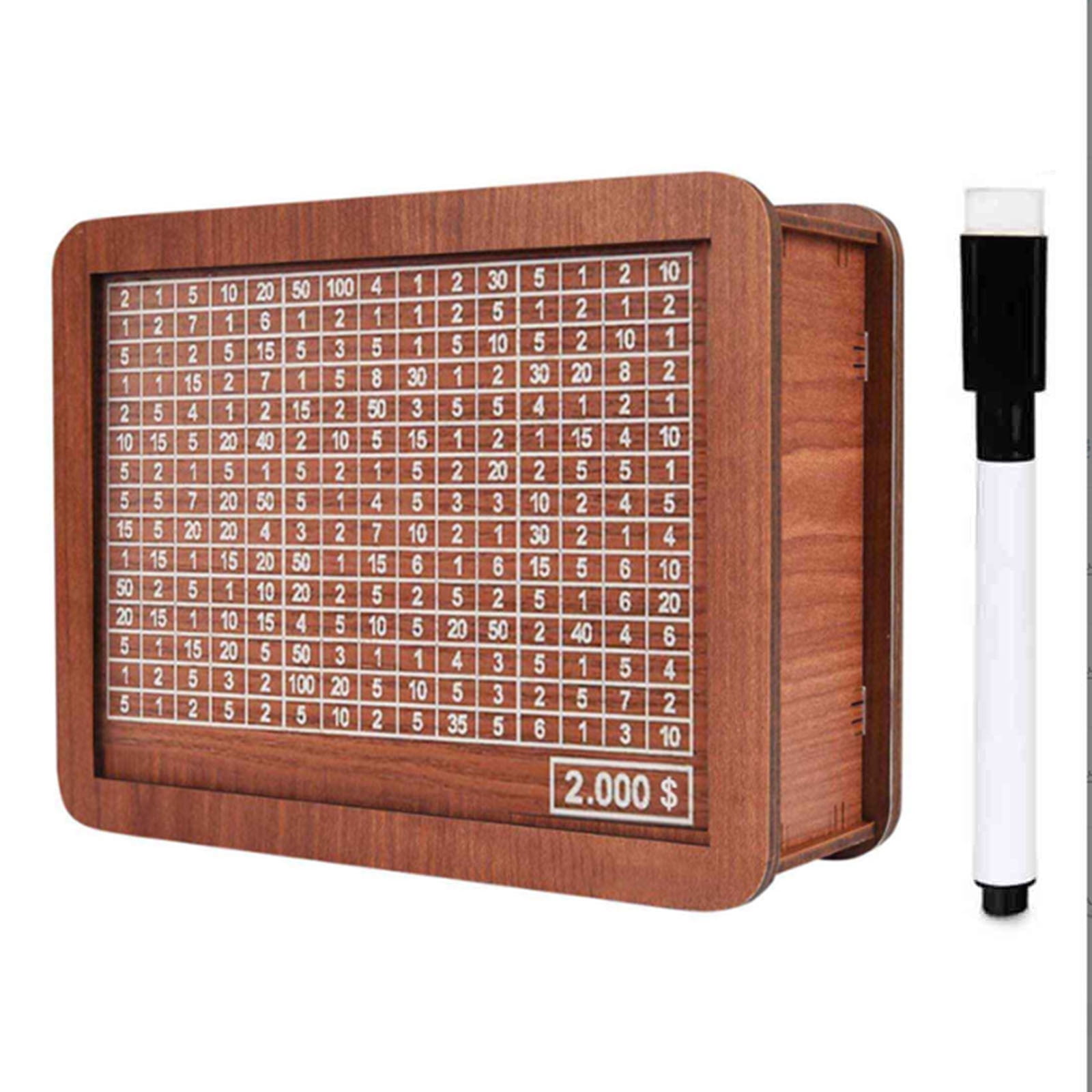 RKZDSR Wooden Money Box with Counter - Creative Crafts Portable Storage ...