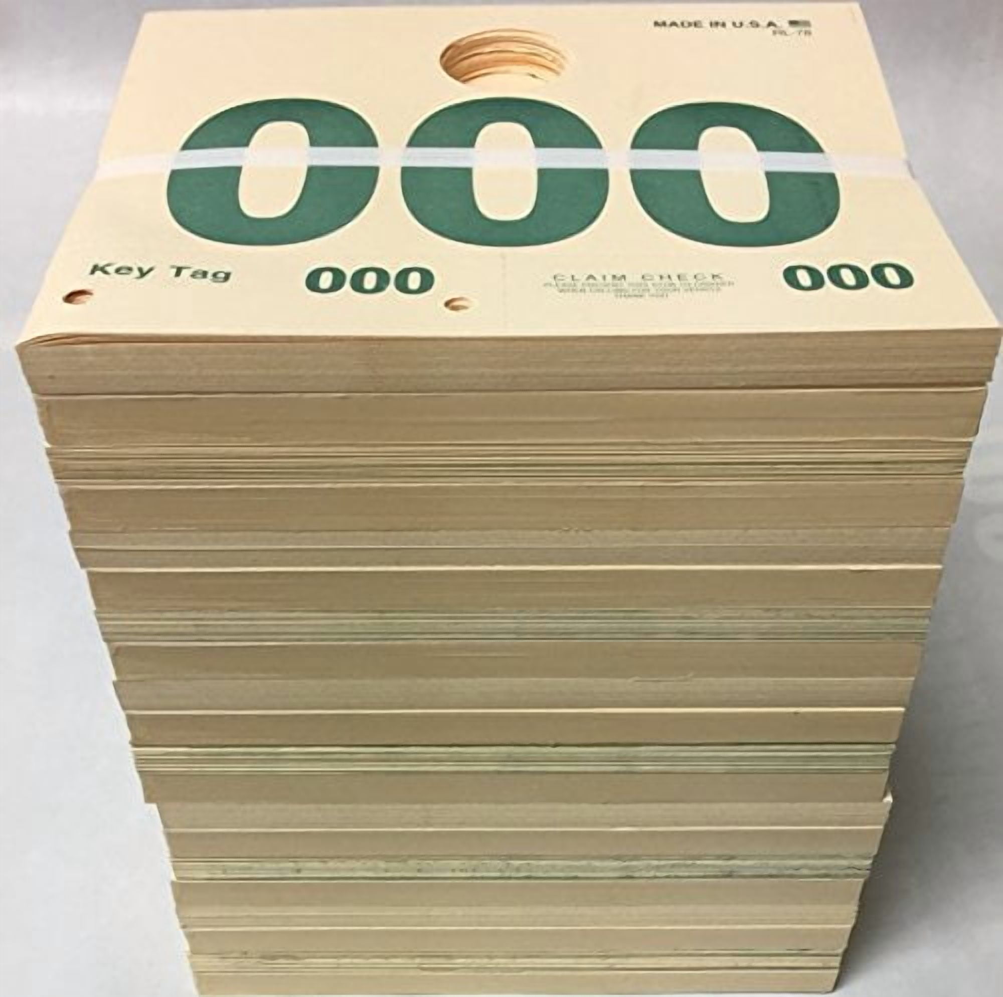 RL-78 Auto Service Dispatch Numbers Mirror Tags 3-Digit (Buff) 1000/box ...