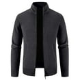 Rlatcr Mens Sweater Stand Collar Full Zip Sweaters Lightweight Thermal Turtlenecks Pullover
