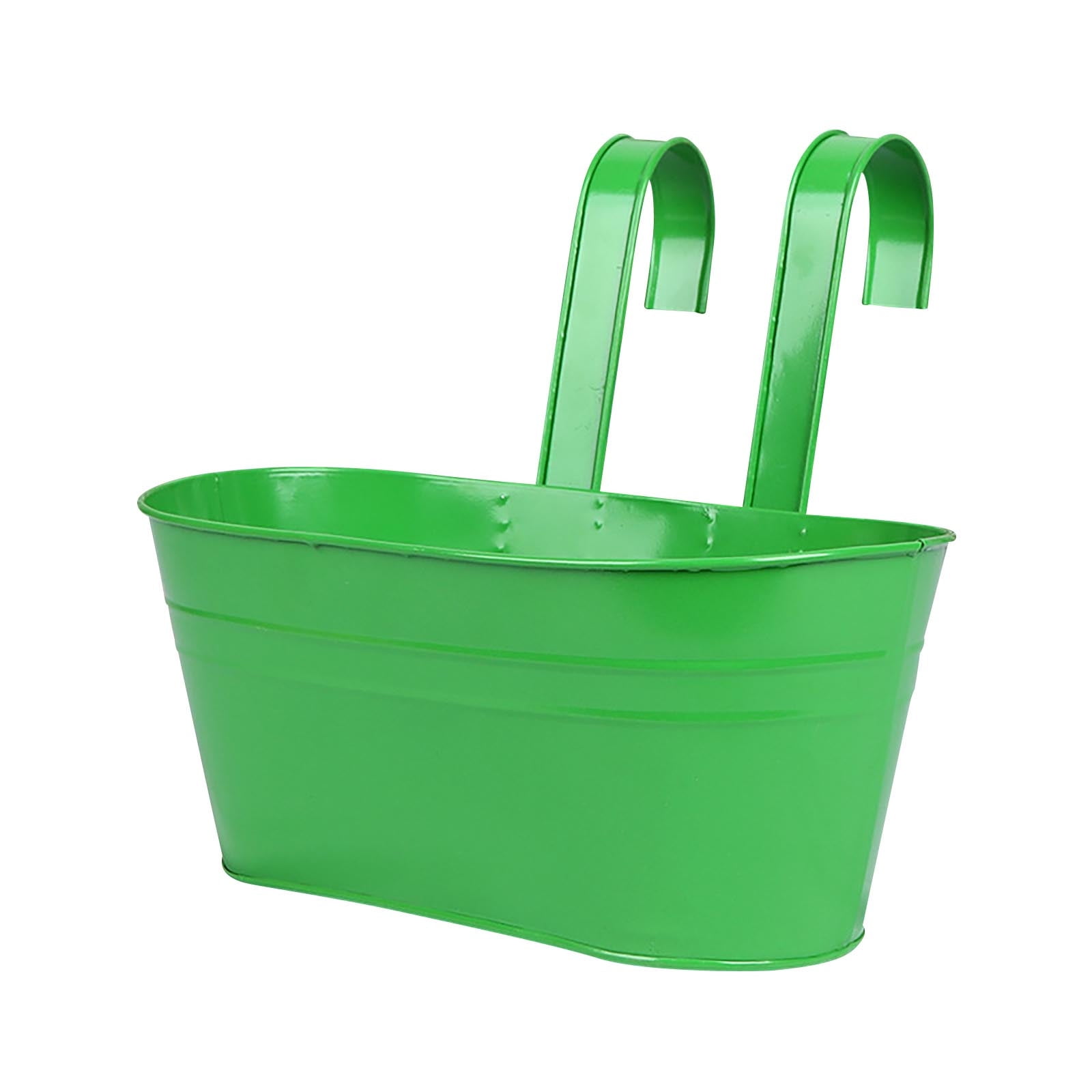 RLATCR Metal Railing Planter for Outdoor Plants Balcony Hanging Flower ...