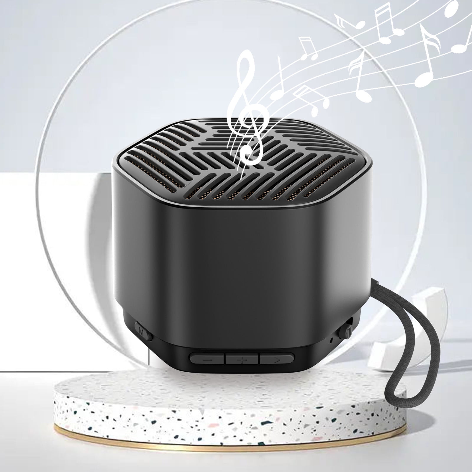 RLATCR Portable Mini Bluetooth Speaker with Subwoofer - Luminous ...
