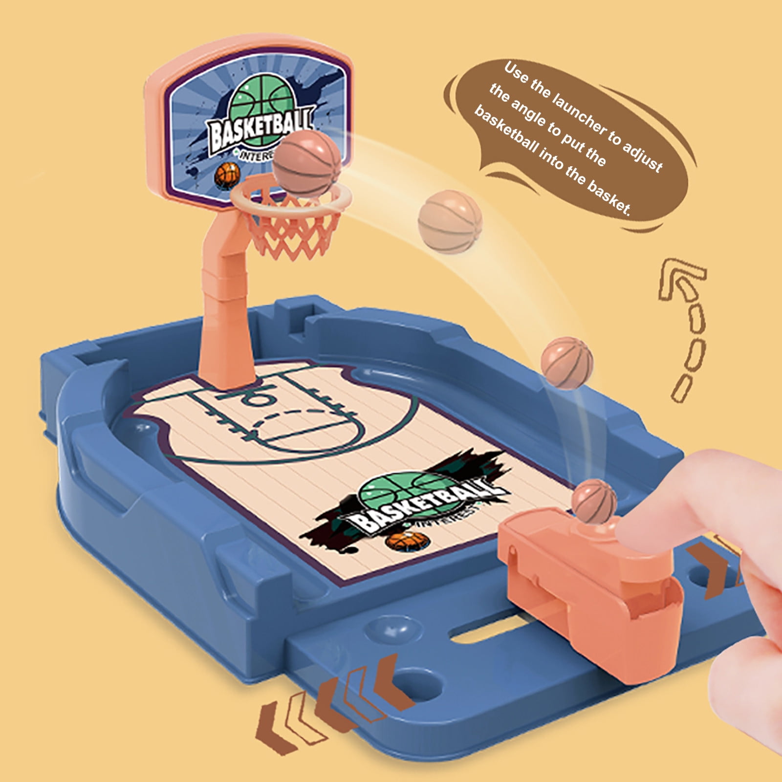 RLATCR Tabletop Basketball Game - Mini Basketball Game for Travel ...