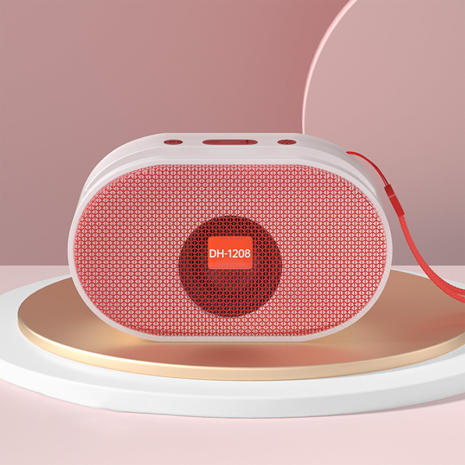 RLATCR Wireless Bluetooth Speaker with Color Ambiance Light, Subwoofer ...