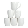 RLAVBL White Ceramic Coffee Mug Set 6 Pack, 11.95 fl oz, Dishwasher and ...