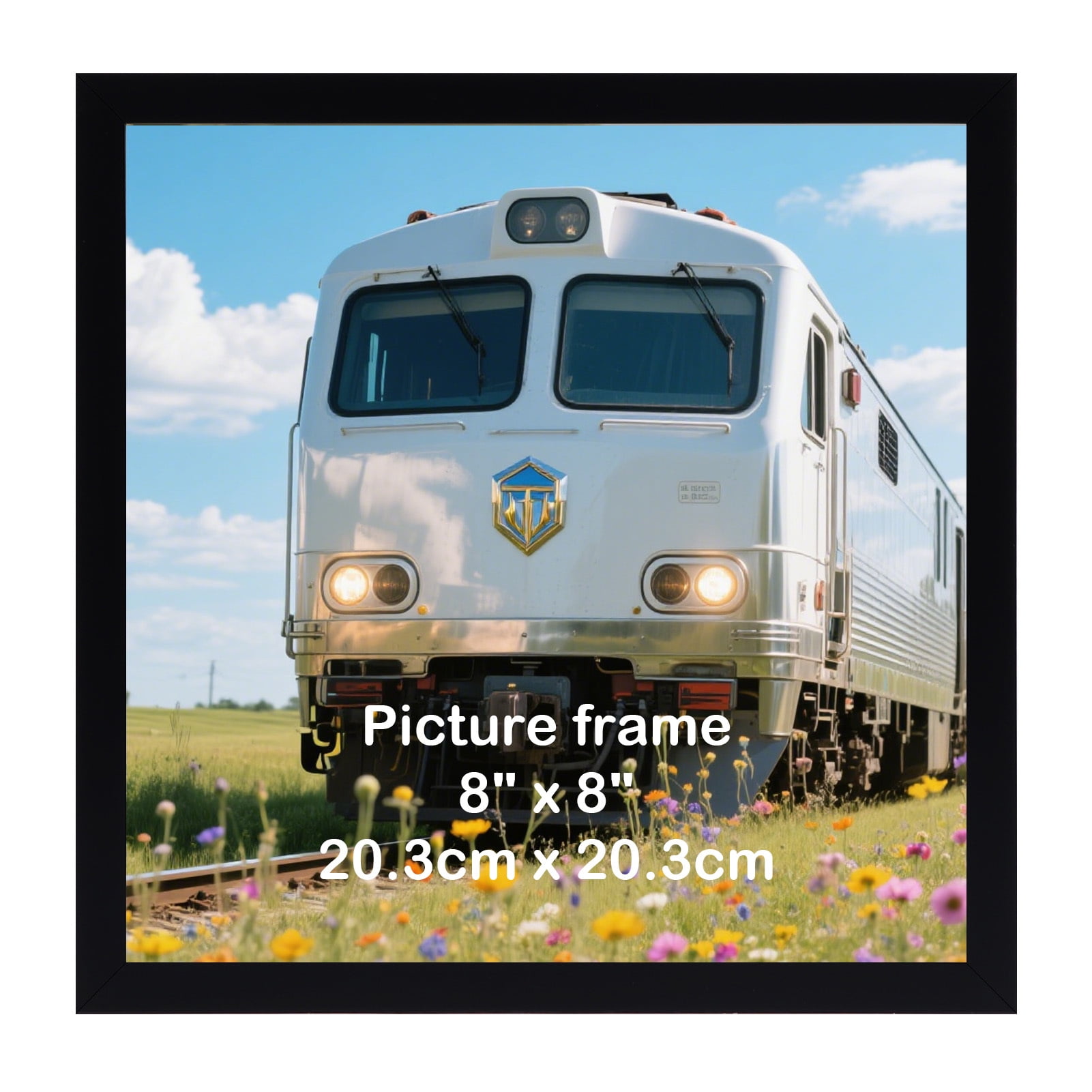 RLAVBL 8x8 Classic Home Gallery Picture Frame, Black - Walmart.com