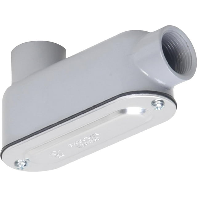 RLB075 Threaded LB Conduit Body, Cast Aluminum, Stamped Steel Cover, 3/ ...