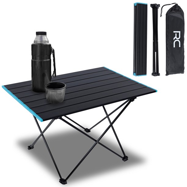 RLC Folding Camping Table - Aluminum Lightweight Small Camping Table ...
