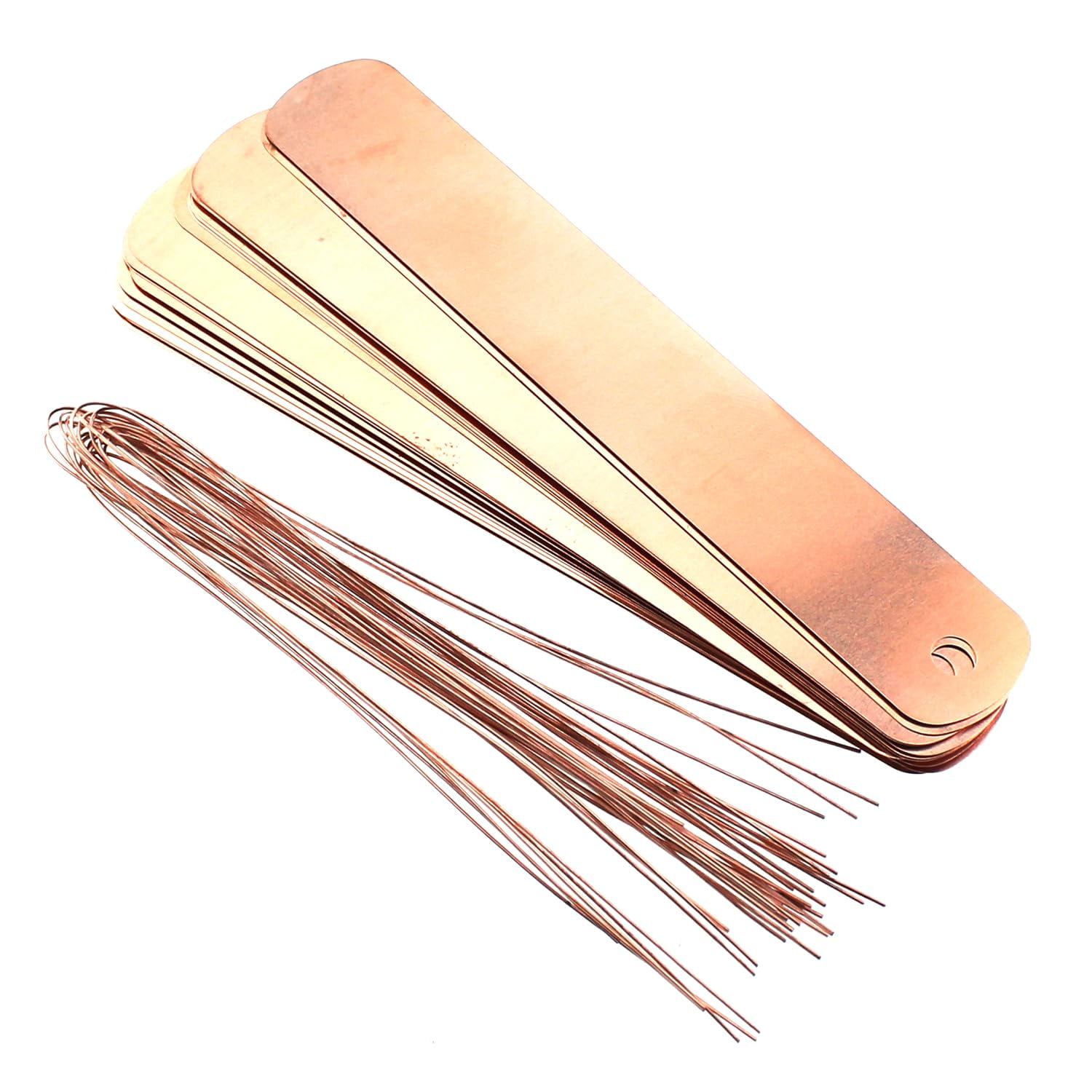 RLECS 20PCS 12x2cm Copper Plant Labels Garden Tag Plant Label Stakes ...