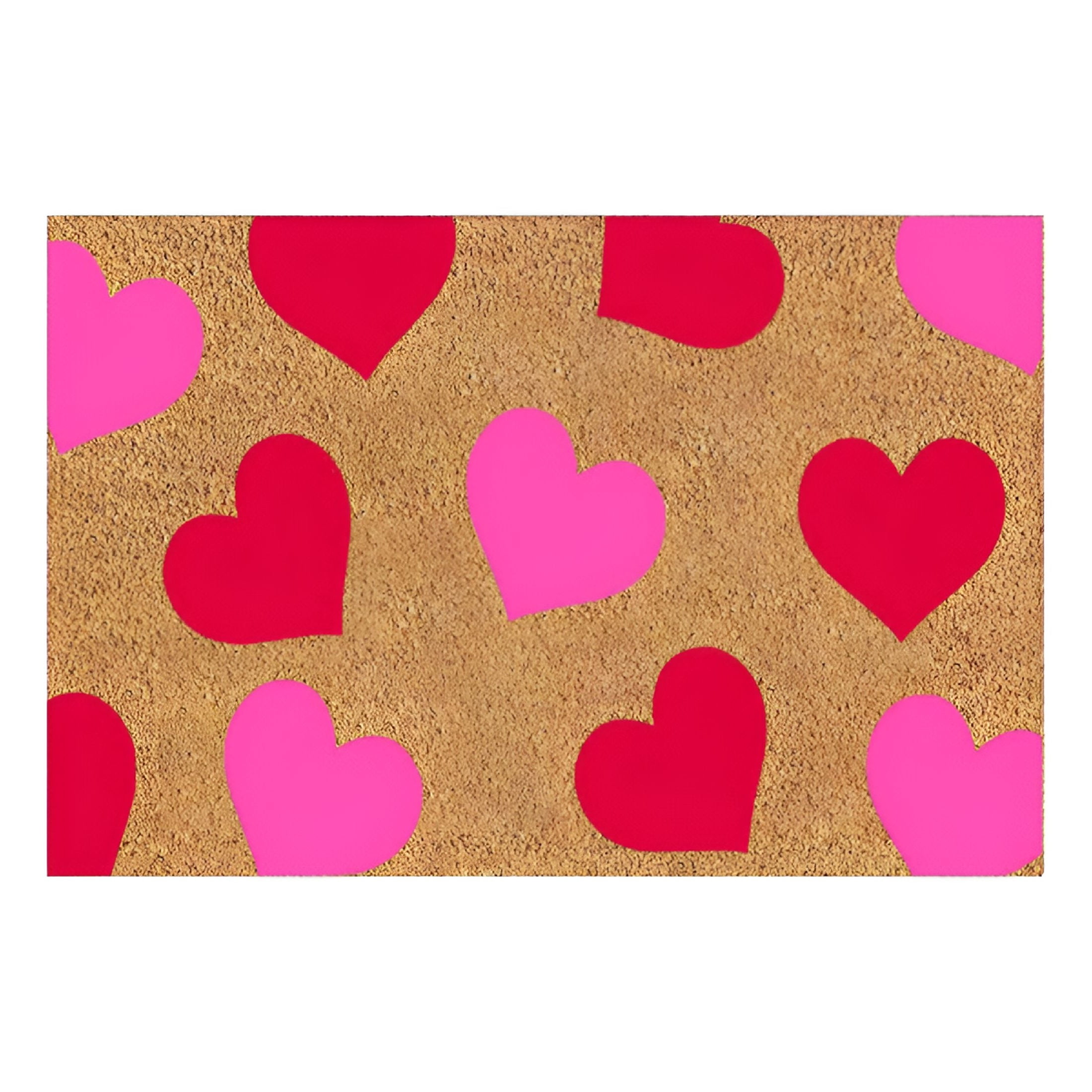 RLESO Valentine's Day Door Mat, 16x24 Inch Coir Welcome Mat with Non ...