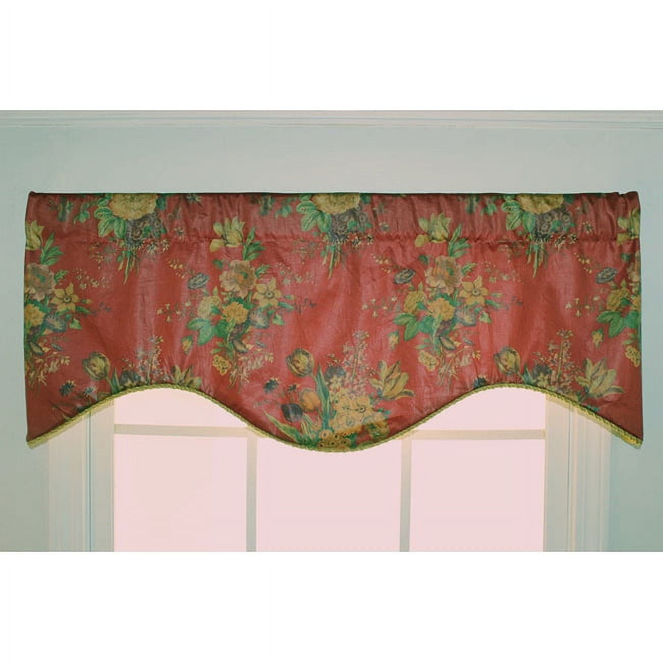 RLF HOME Eliza Floral Cornice Valance - Walmart.com