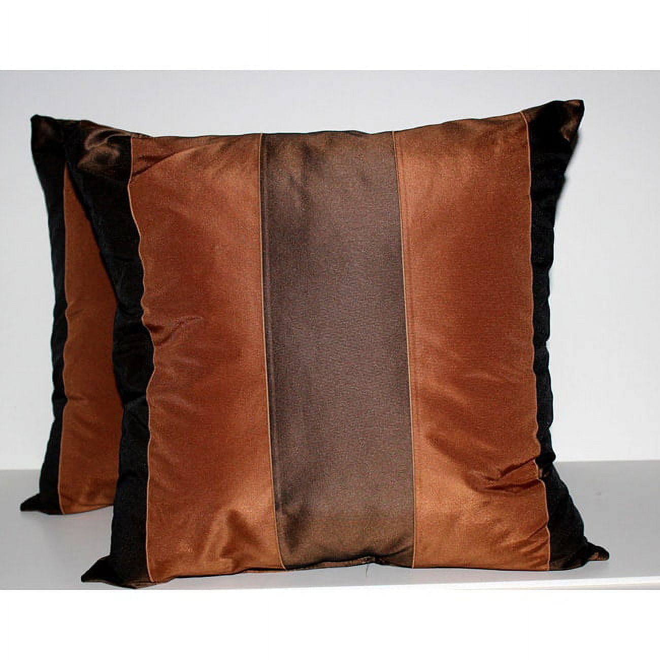 RLF HOME Pascal Stripe Cognac Decorative Pillows (Set of 2) - Walmart.com