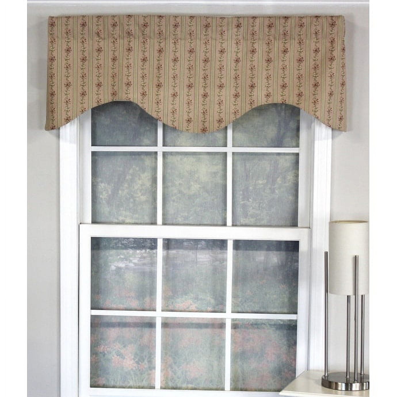 RLF HOME Quality Creeper Cornice Valance - 50x17 Red - Walmart.com