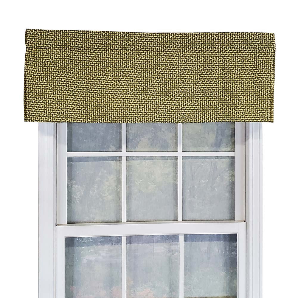 RLF Home Cabana Trellis Window Treatment Tailored Valance 3" Rod Pocket ...