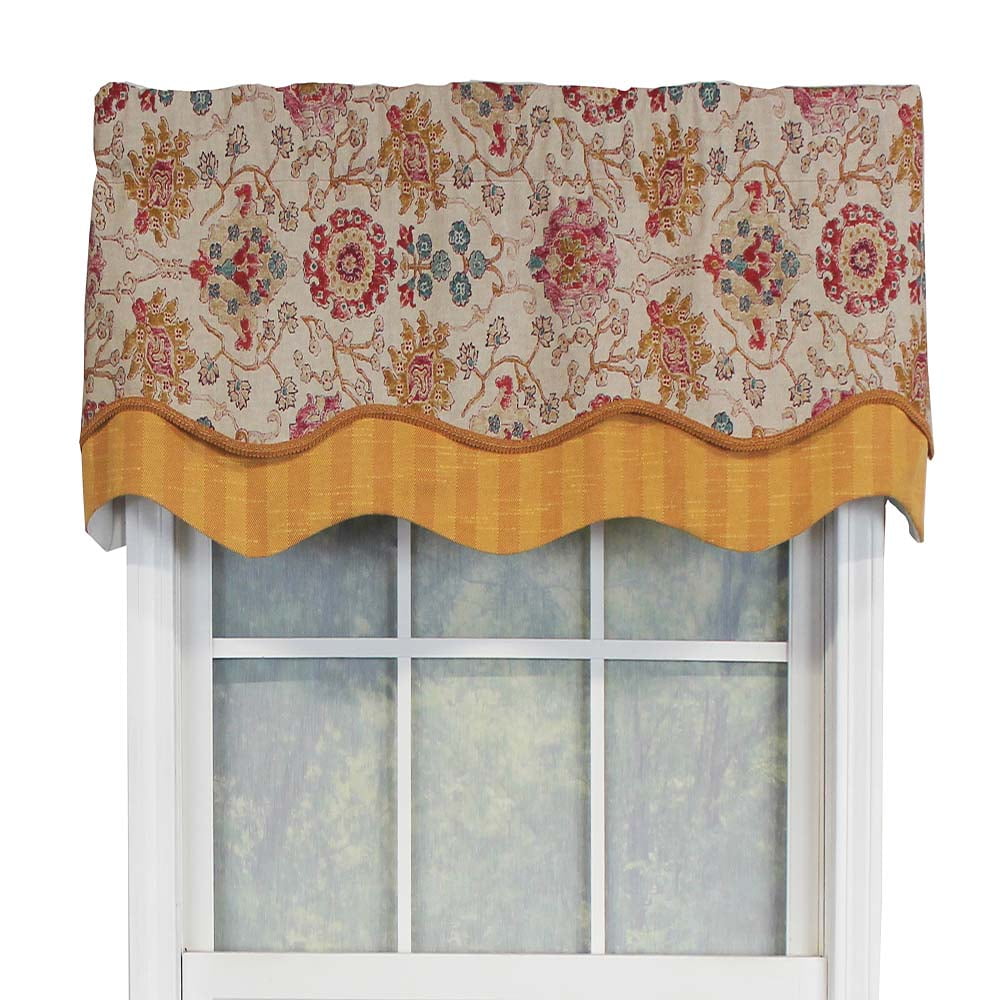 RLF Home Centennial Glory Window Treatment Valance 3" Rod Pocket 50" x ...