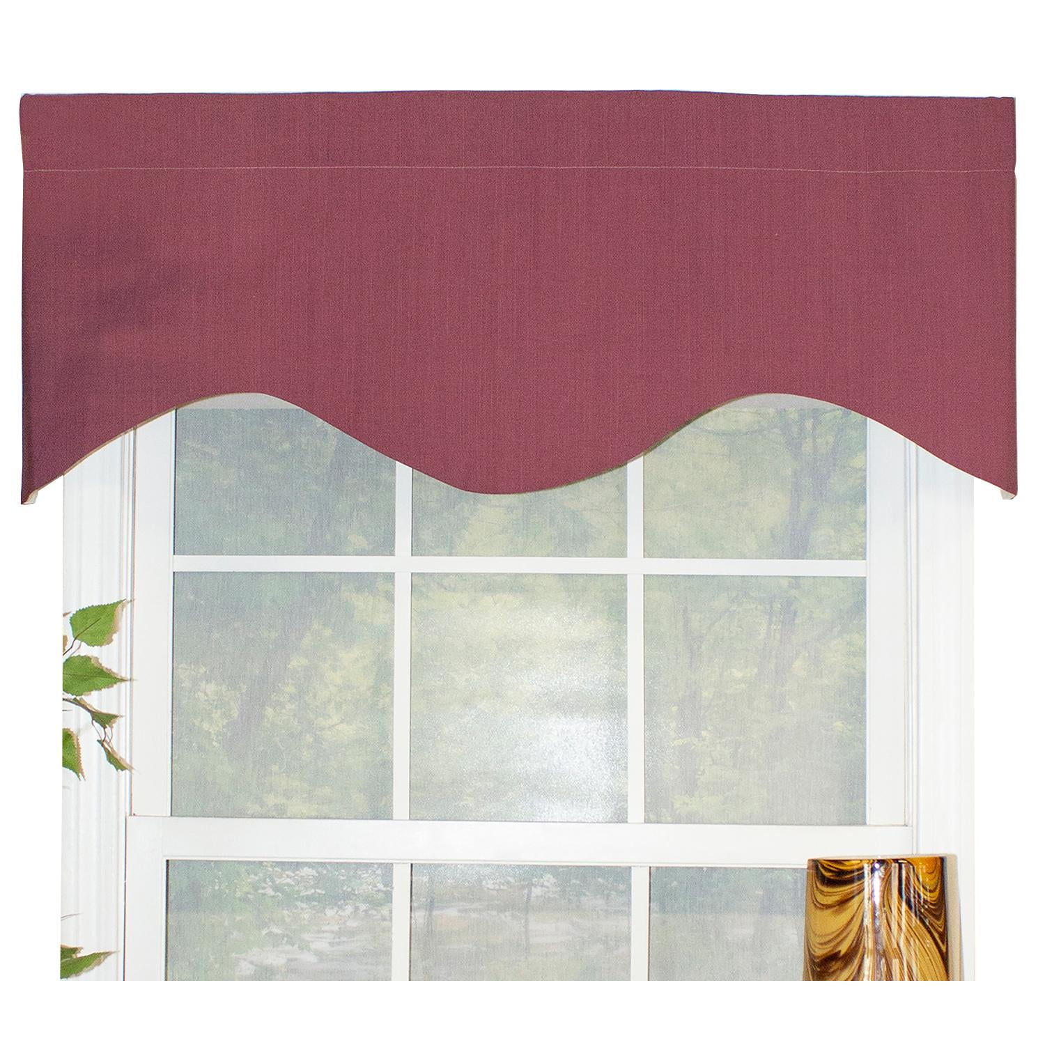 RLF Home Classic Cornice 100% Cotton with Fully Lined 3" Rod Pocket ...