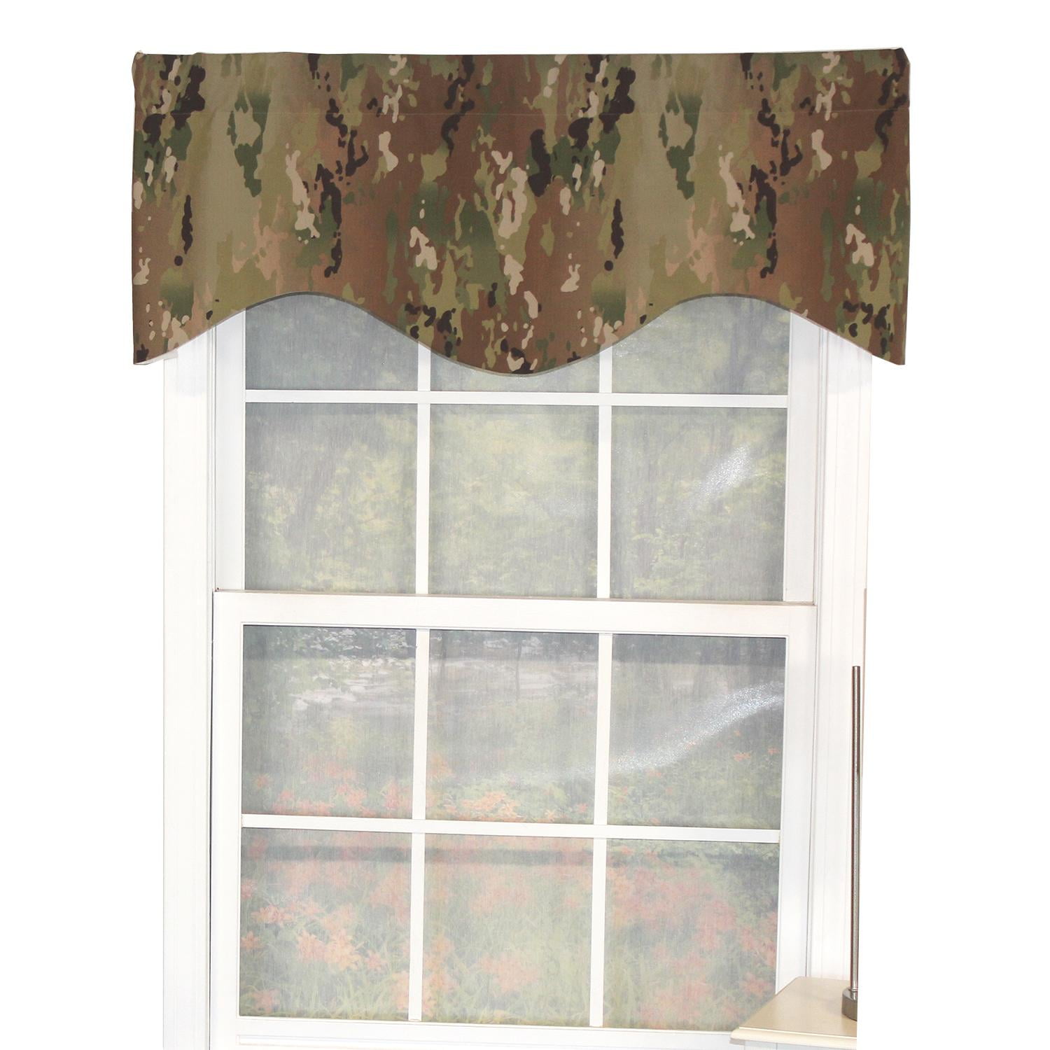 RLF Home Cloak Cornice 100% Cotton with Fully Lined 3" Rod Pocket ...