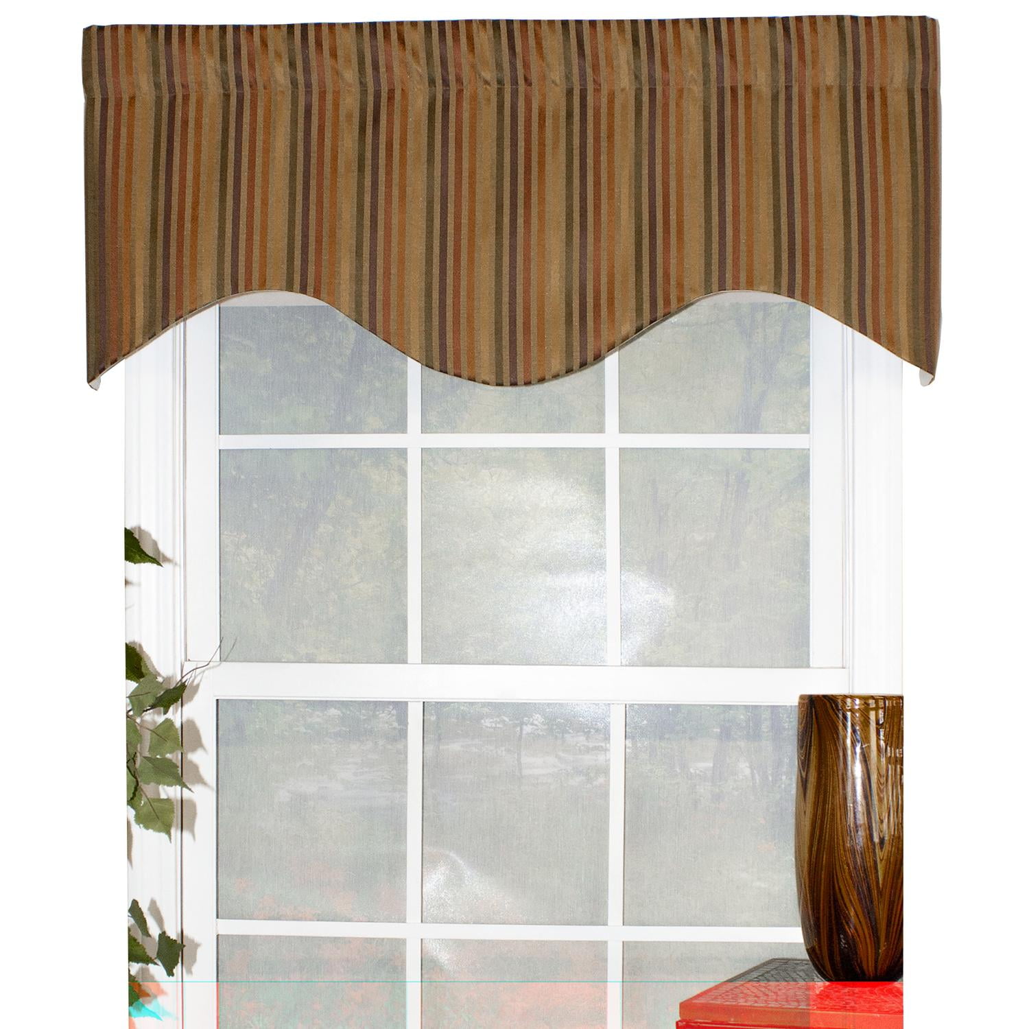 RLF Home Fast Lane Cornice 100% Cotton with Fully Lined 3" Rod Pocket ...