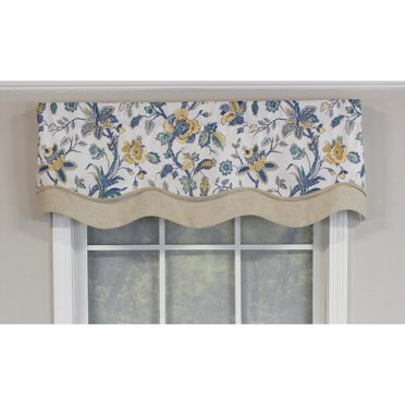 RLF Home Wakeshire Glory Valance Garnet. 3" Rod Pocket, Layered ...