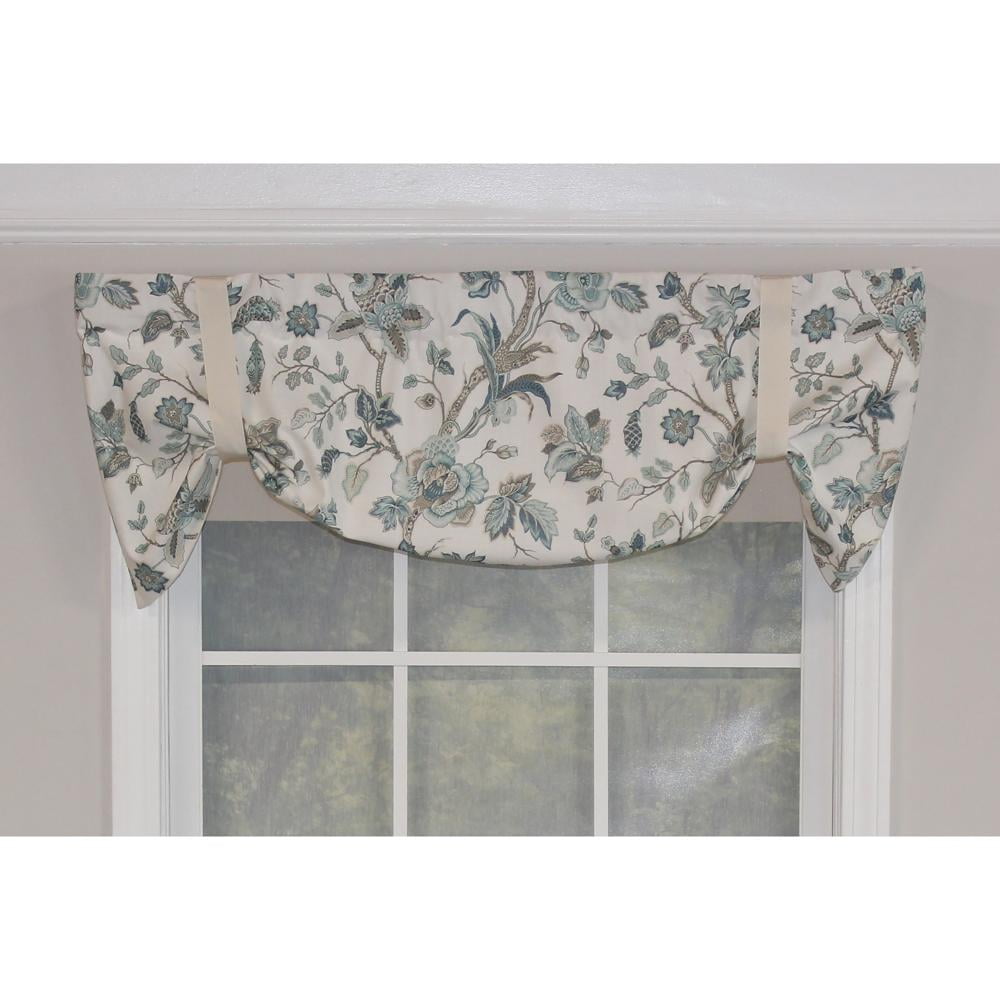 Gianna Suspender 3in Rod Pocket Ribbon Tie Window Valance 50in x 17in ...