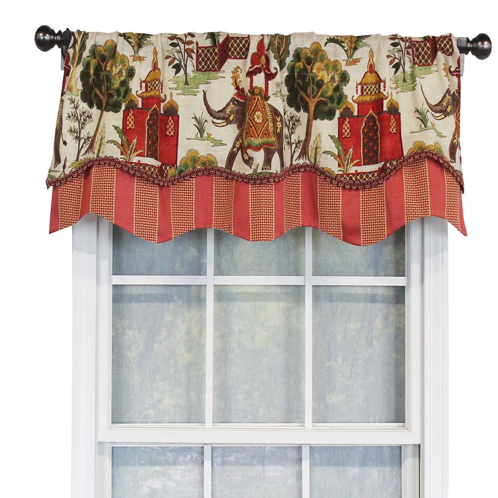 RLF Home Madhubala Glory Pattern "A " Elephant in Center Window ...