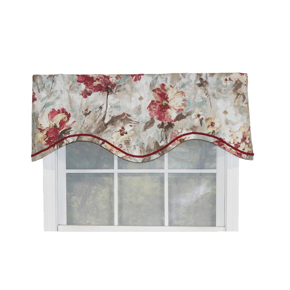 Tia Cornice 3in Rod Pocket Elevated Trim Decor Window Valance 50in X ...