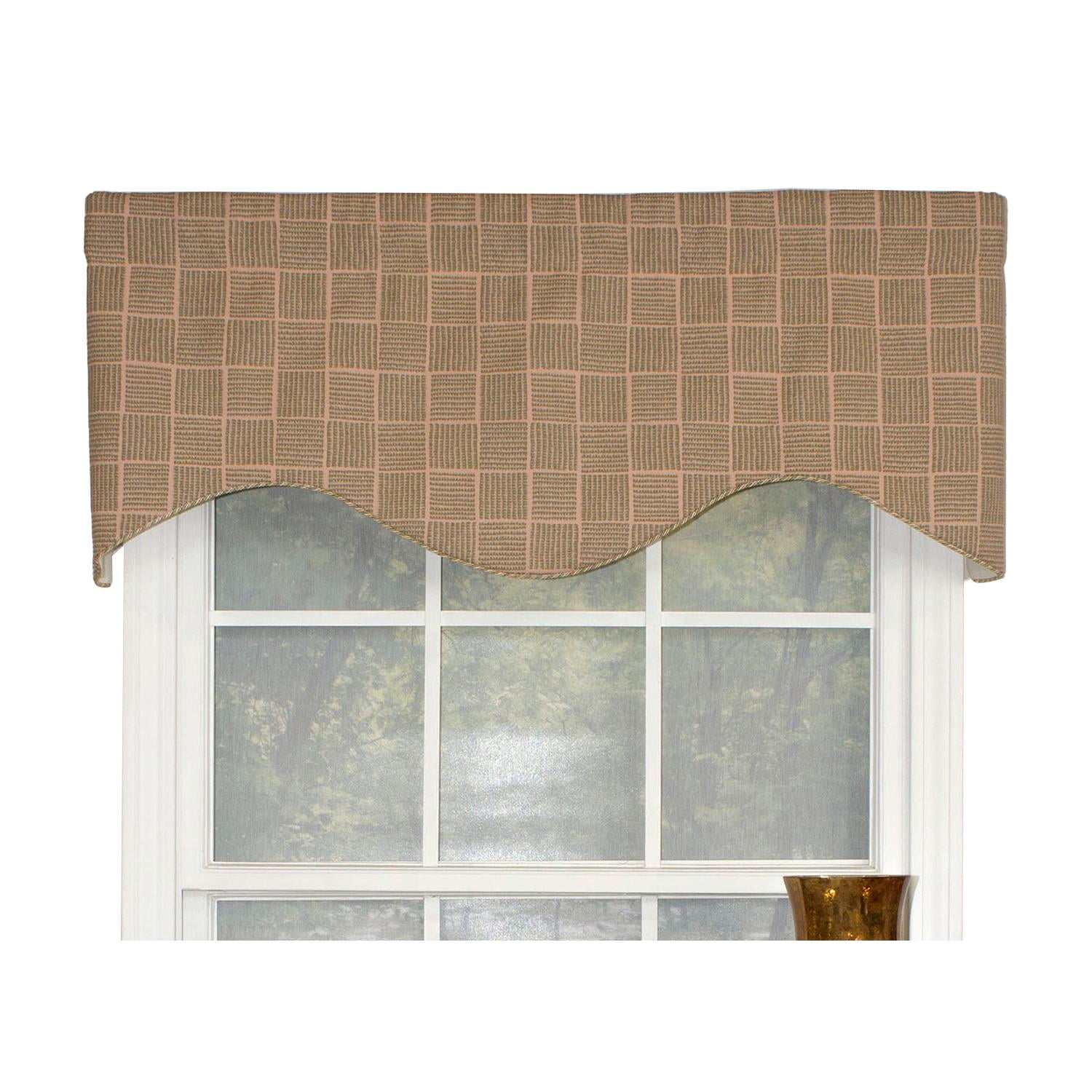 RLF Home Tobago Corded Cornice 100% Cotton with Fully Lined 3" Rod ...