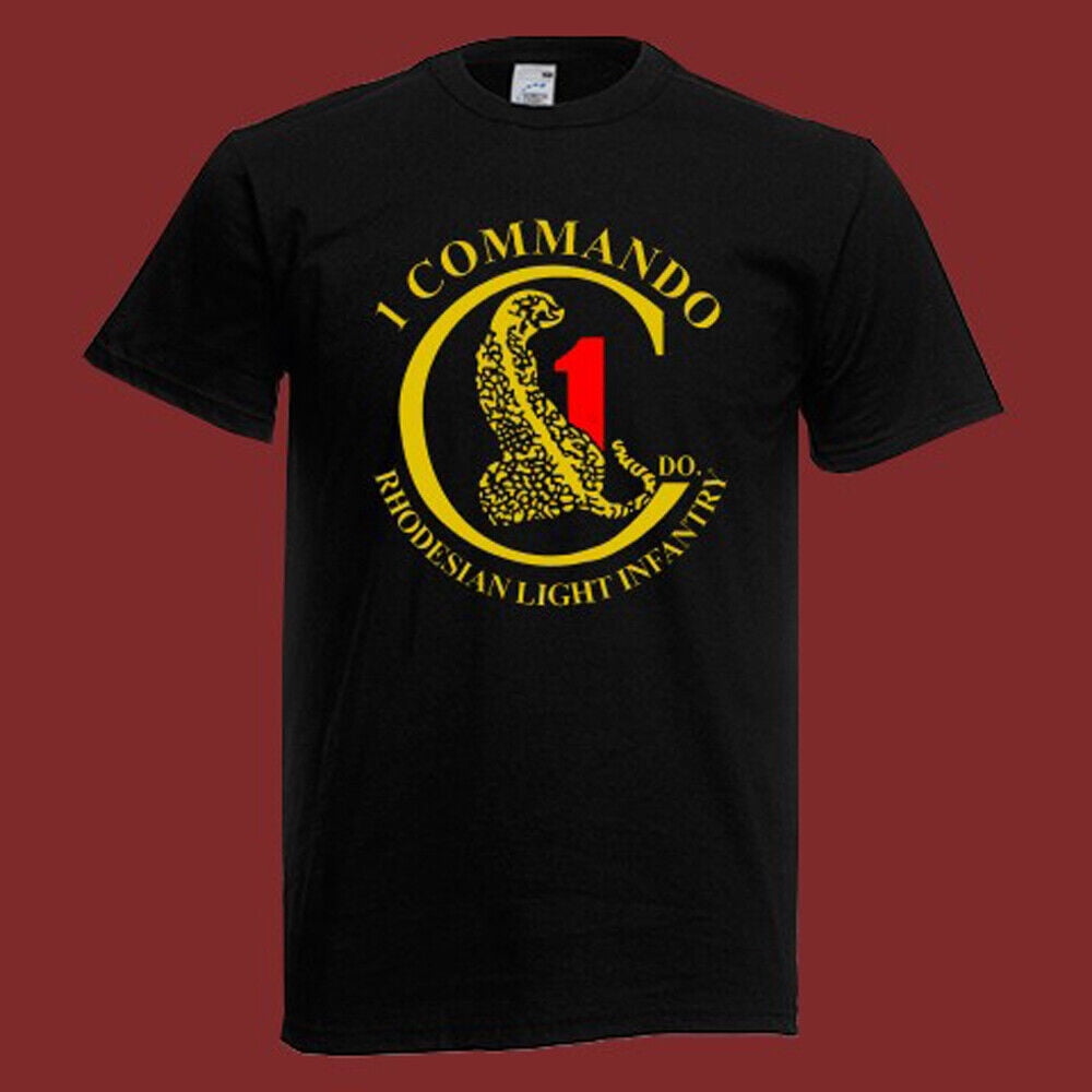 RLI 1 Commando Rhodesian Light Infantry Army Men's Black T-Shirt - Walmart.com