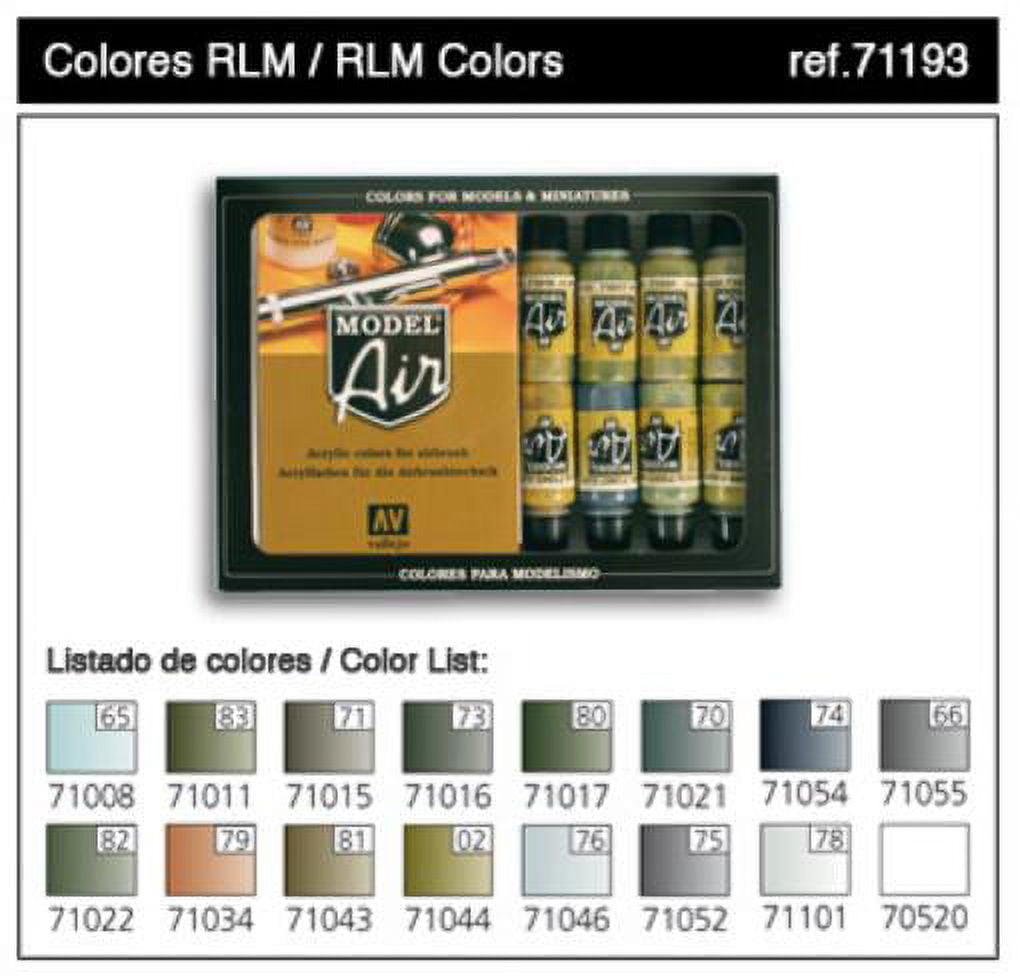 RLM Colors Set New - Walmart.com