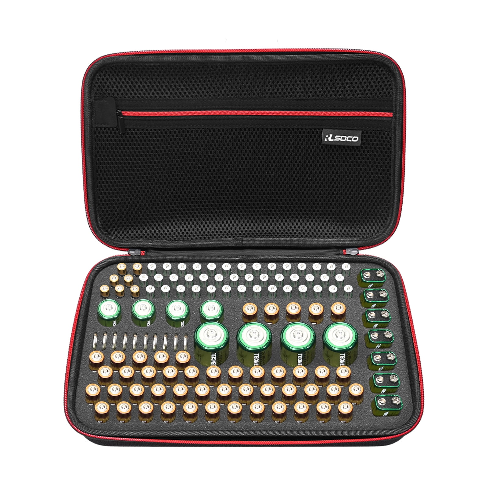 RLSOCO Battery Organizer Storage Case - Waterproof Holder Stores Up to ...