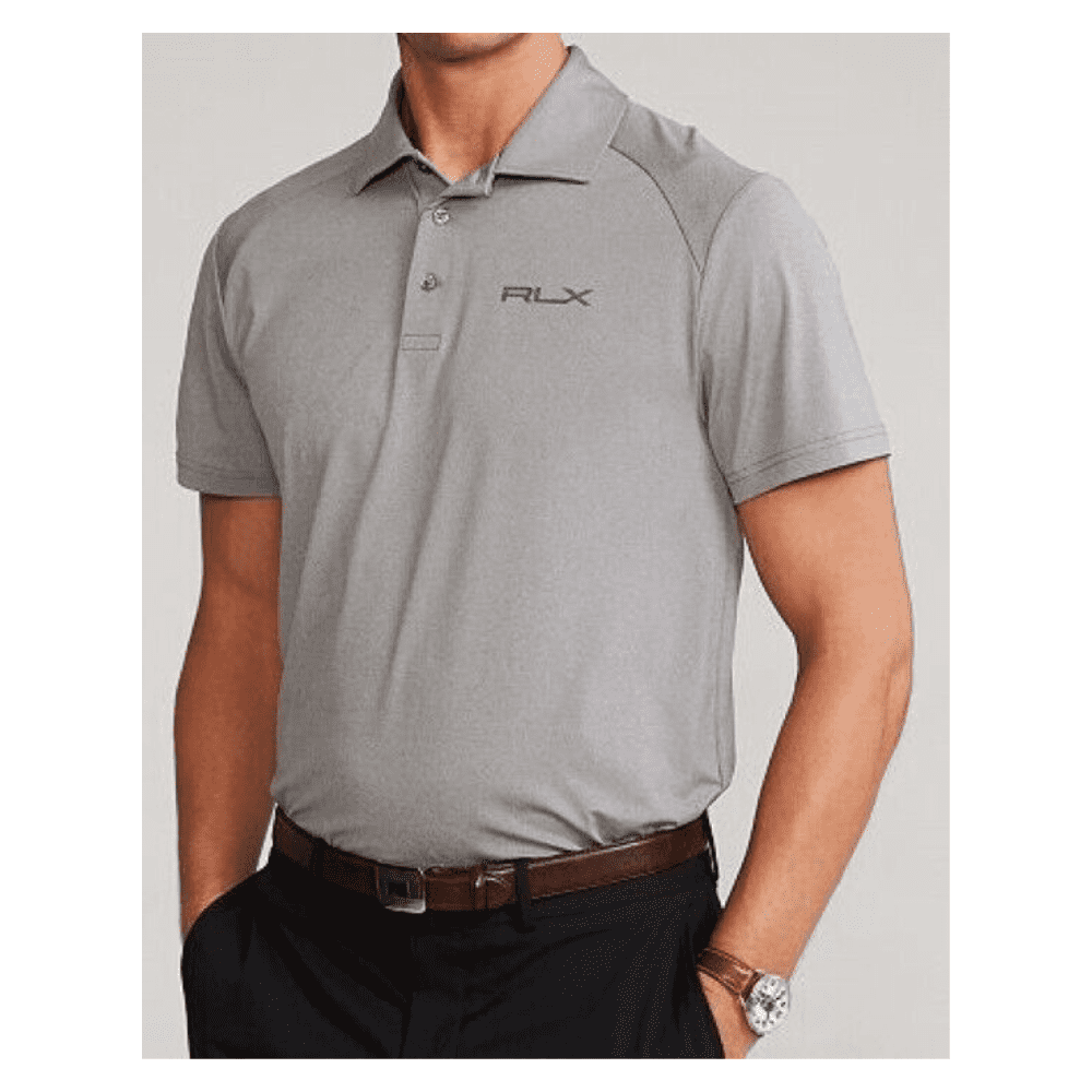 RLX Ralph Lauren, Golf Custom Performance Polo Shirt, Grey, S - Walmart.com