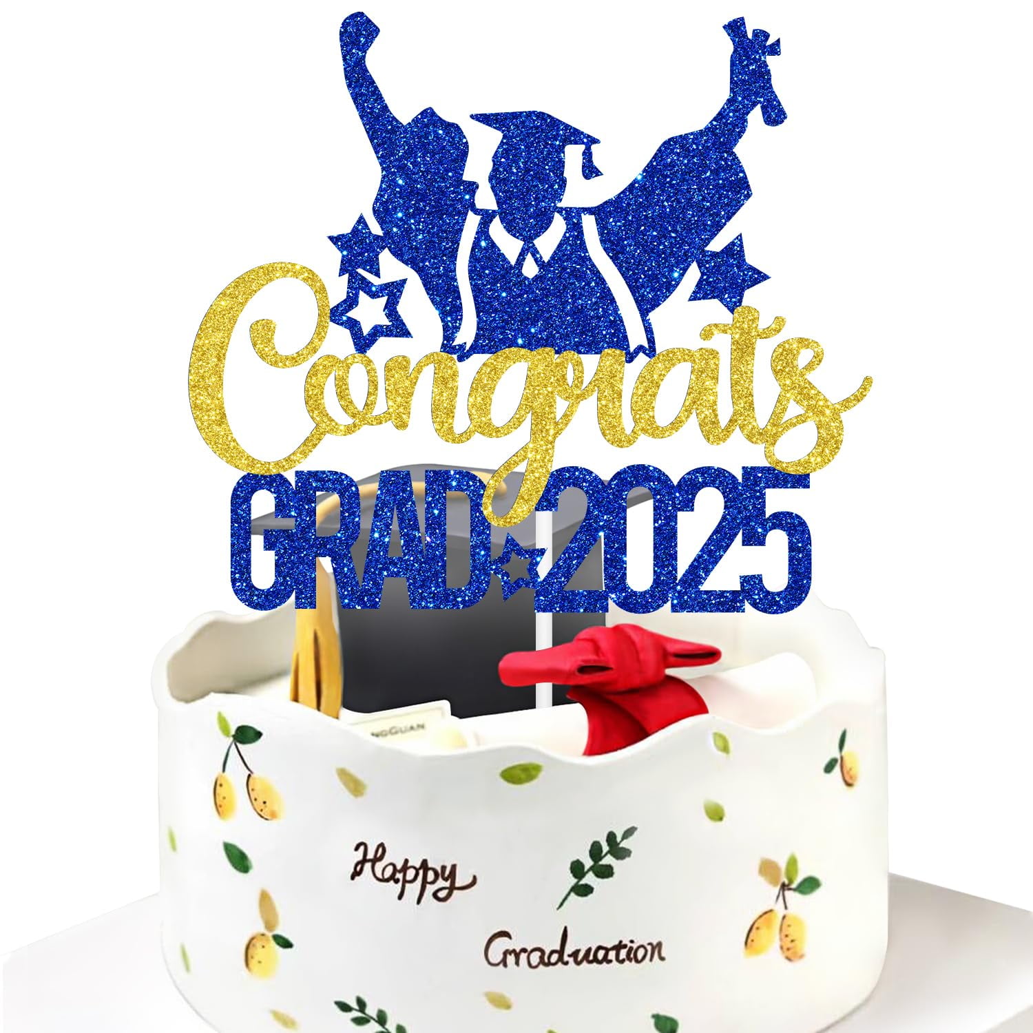 RLXPT Congrats Grad 2025 Cake Topper, RST1 2025 Graduation Cake Decor ...