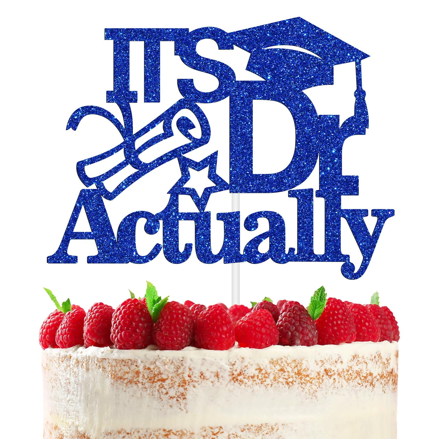 RLXPT It's Dr Actually Cake Topper, RST1 Doctoral Degree Cake ...