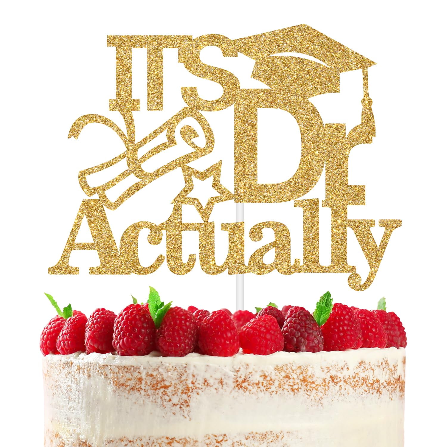 RLXPT It's Dr TWE5 Actually Cake Topper, Doctoral Degree Cake ...