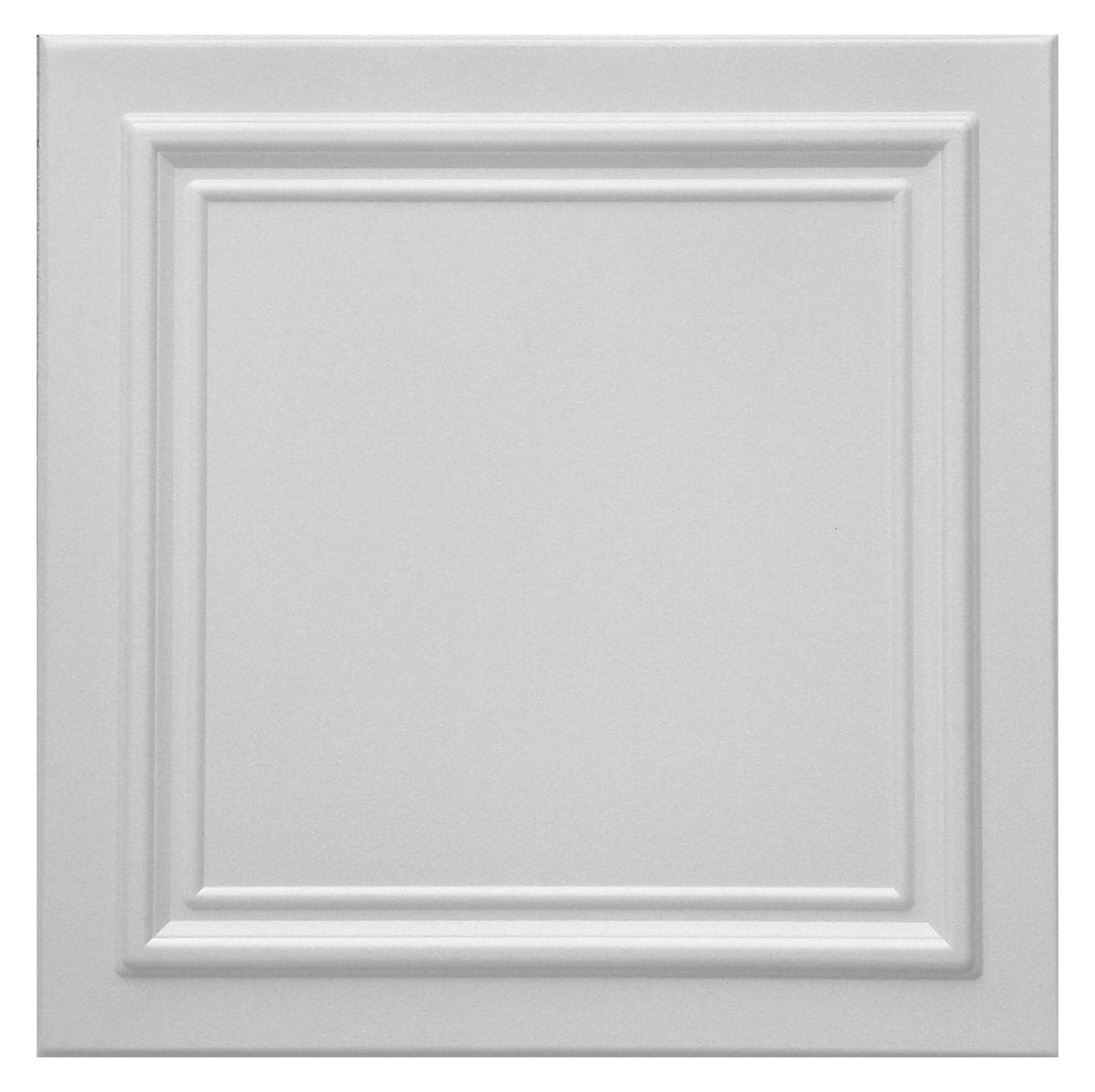 RM-24 Polystyrene (Styrofoam) Ceiling Tile to Cover Popcorn (Pack of 96 ...