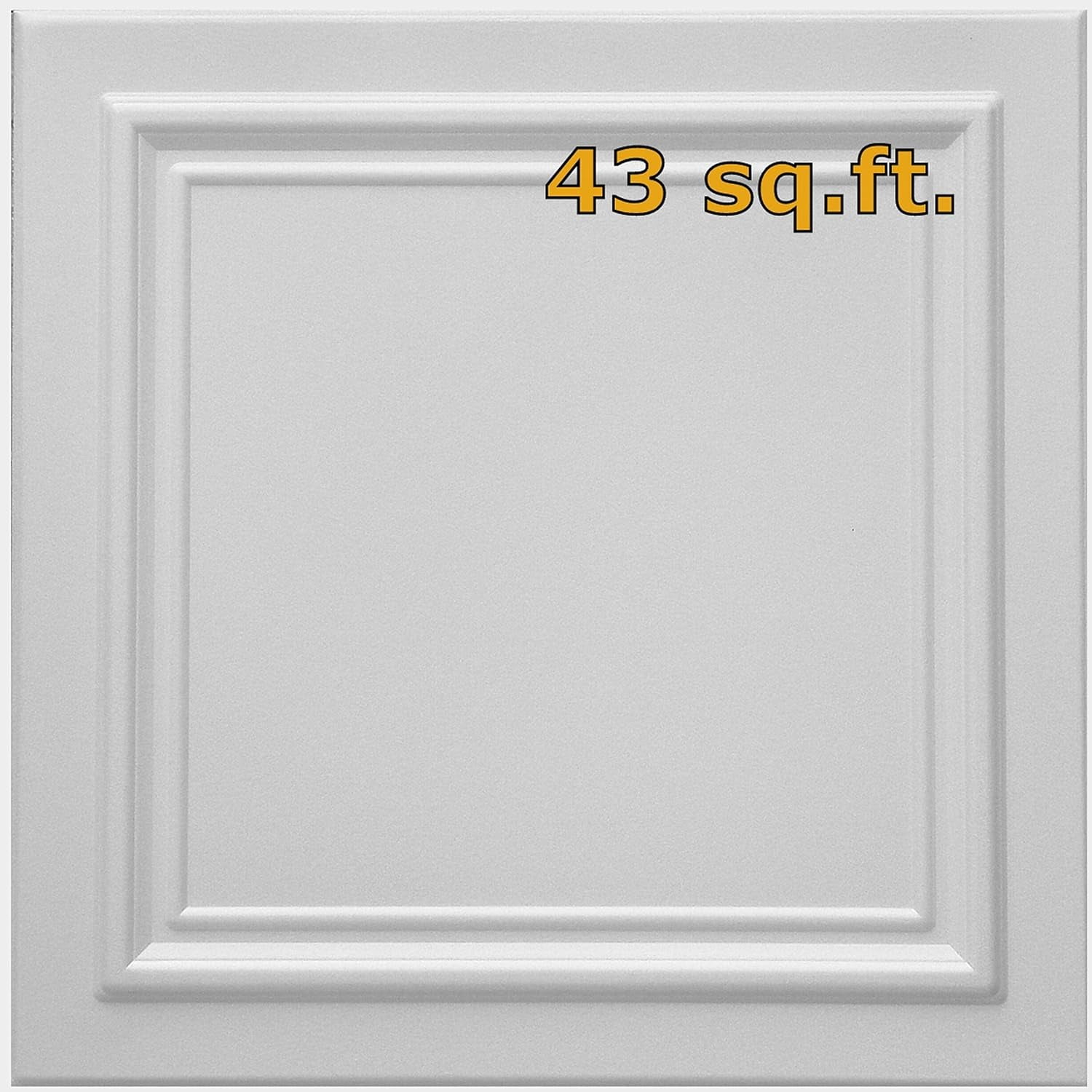 RM-24 Styrofoam Ceiling Tile to Cover Popcorn Ceiling. Set of 16 Easy ...