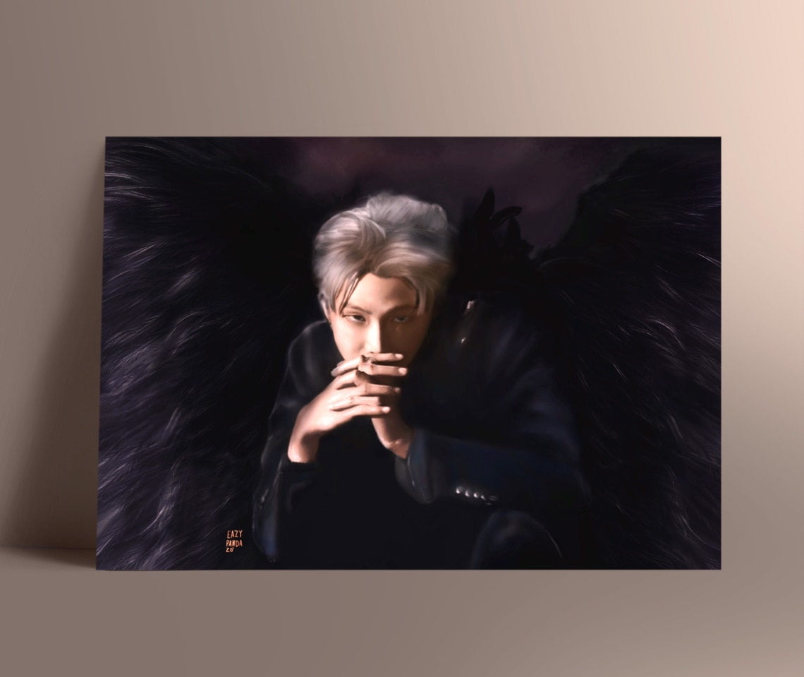 RM Kim Namjoon BTS Black Swan art, kpop fanart,bts fanart, wall decor ...
