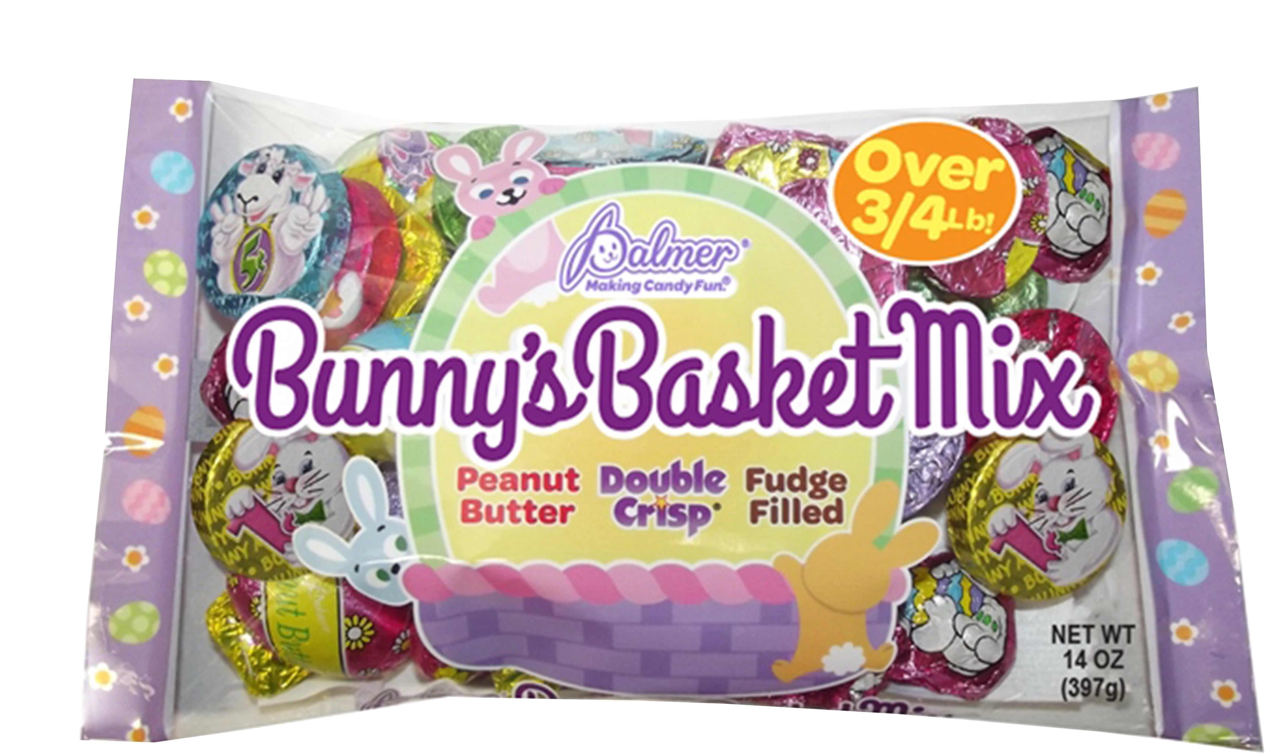 RM Palmer Bunny Basket Mix, Peanut Butter, Double Crisp, Fudge Filled ...