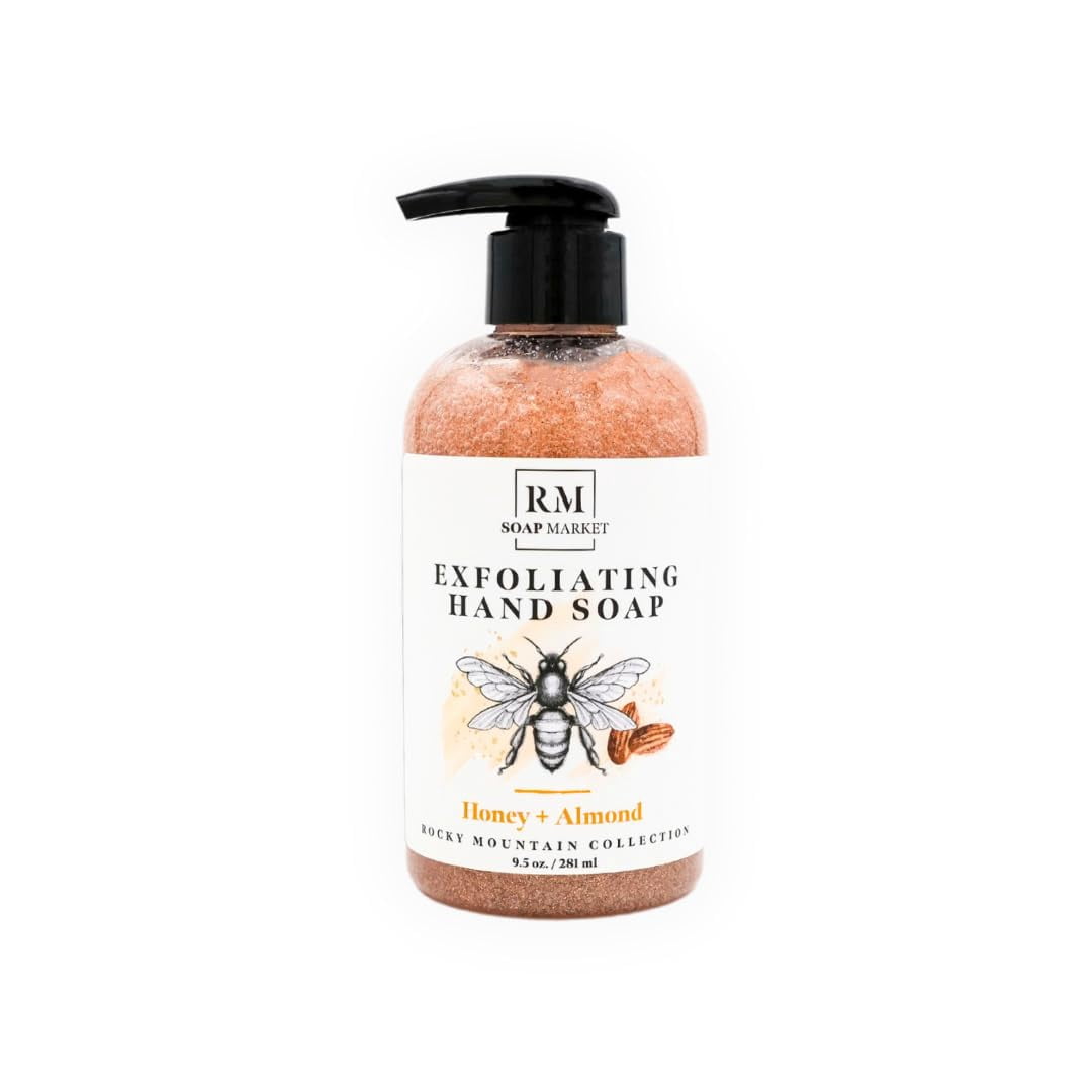 RM Soap Market Honey VTF5 Almond Exfoliating Hand Soap, Hand Soap With ...