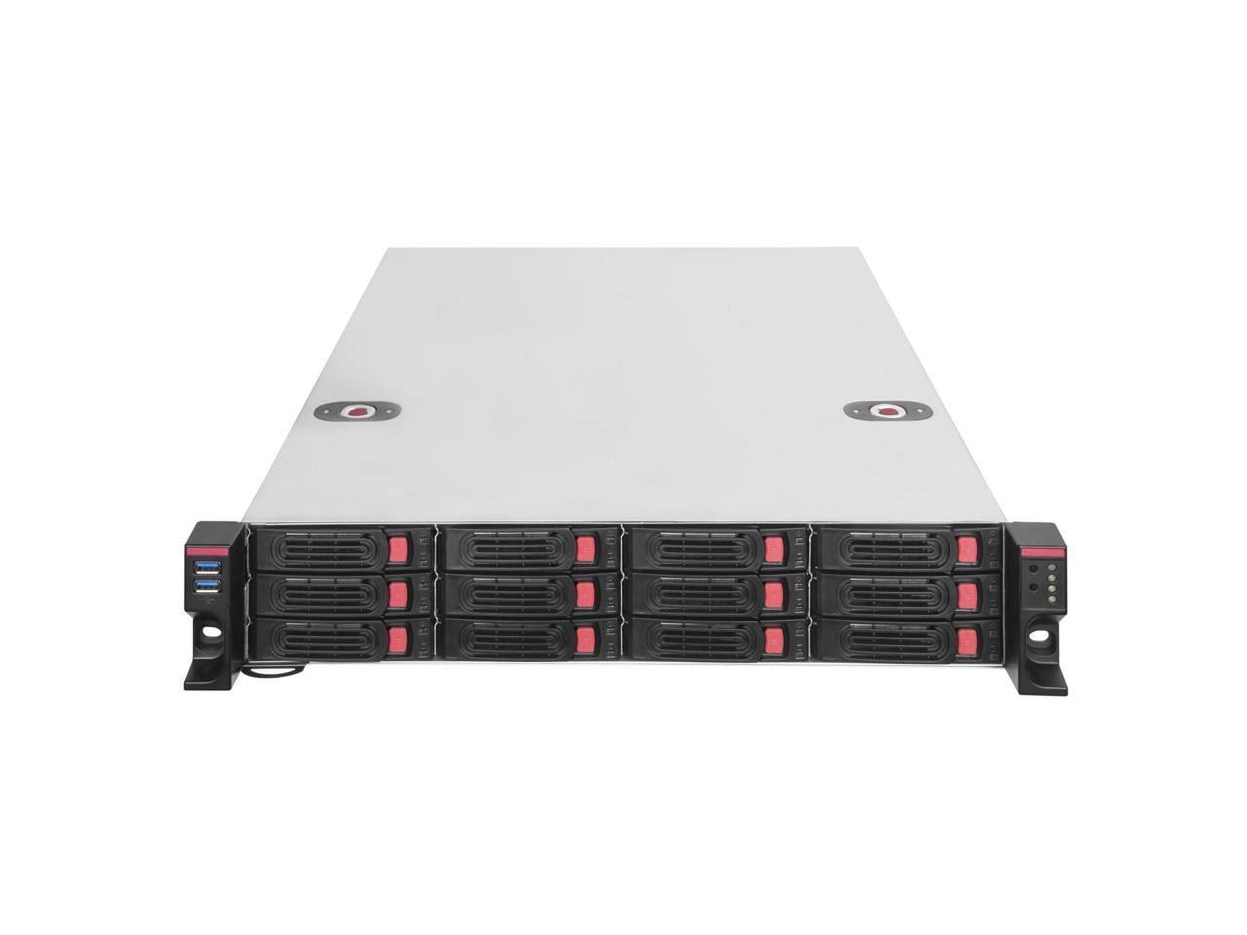 RM22-312 2U 12-bay 2.5" / 3.5" HDD / SSD rackmount storage chassis with ...