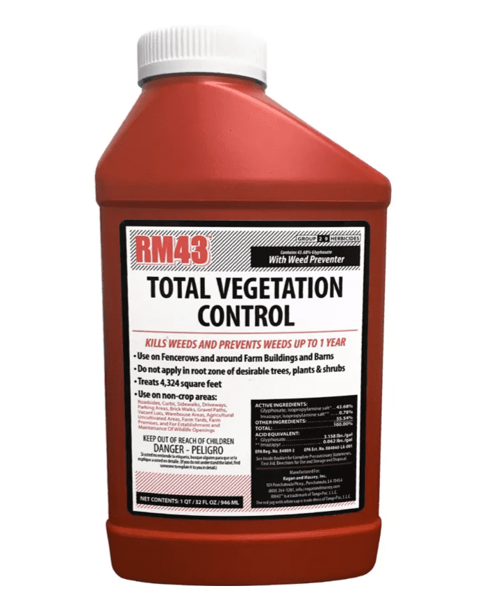 RM43 32 oz. Vegetation Control Weed Preventer Glyphosate Imazapyr ...
