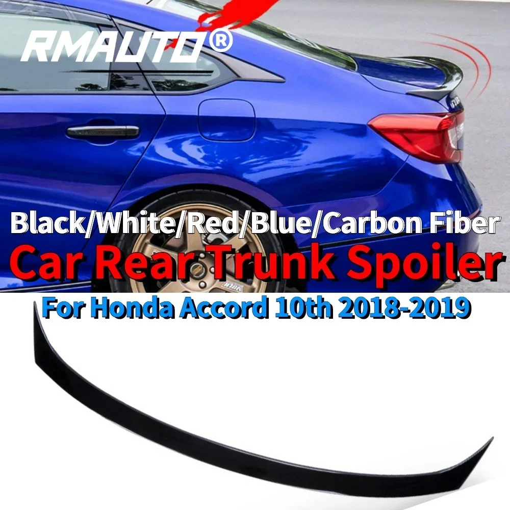 RMAUTO Car Rear Trunk Spoiler Wing Diffuser Trunk Lid Carbon Fiber For ...