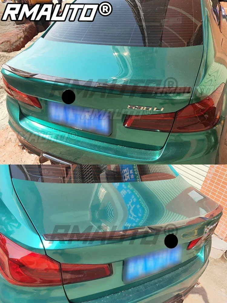 RMAUTO Carbon Fiber M4 Style Rear Spoiler Wing For BMW 5 Series G30 F90 ...