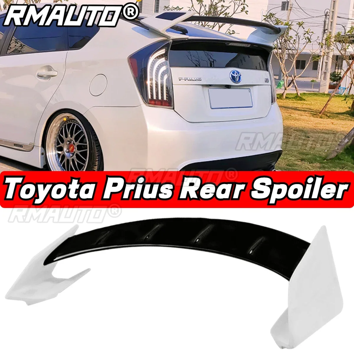 RMAUTO Carbon Fiber ROWEN Style Rear Trunk Spoiler Wing Lip For Toyota ...