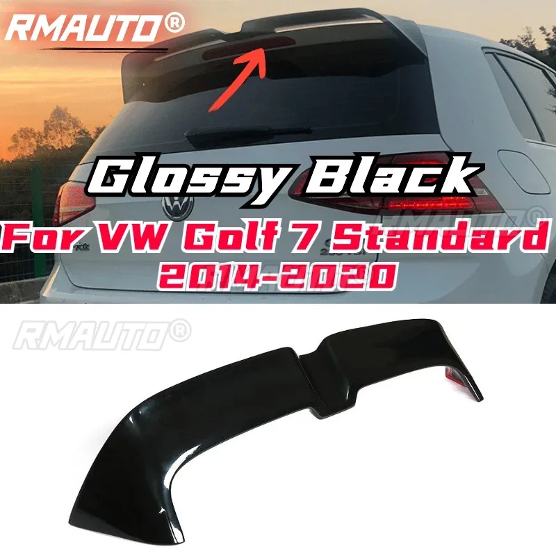 RMAUTO Carbon Fiber Rear Window Roof Spoiler For Volkswagen VW Golf 7 ...
