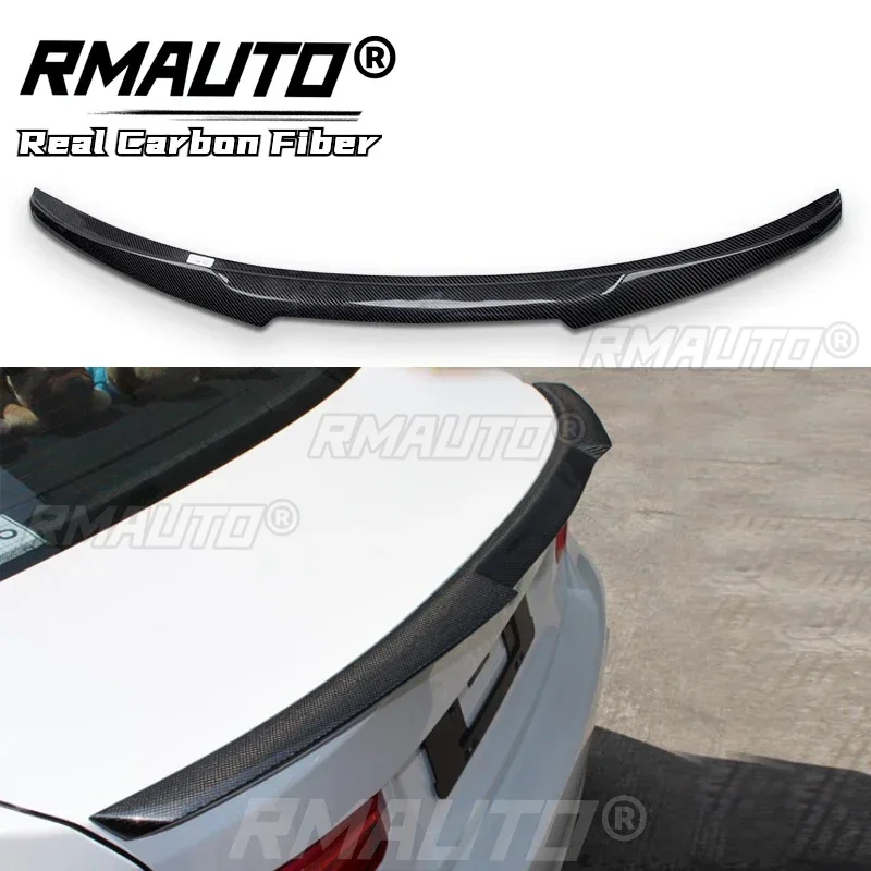 RMAUTO Real Carbon Fiber M Style Car Rear Trunk Wing For BMW F10 F11 ...