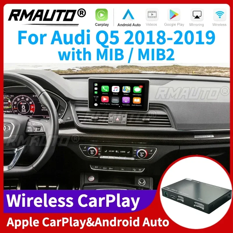 RMAUTO Wireless Apple CarPlay MIB MIB2 for Audi Q5 2018-2019 Android ...