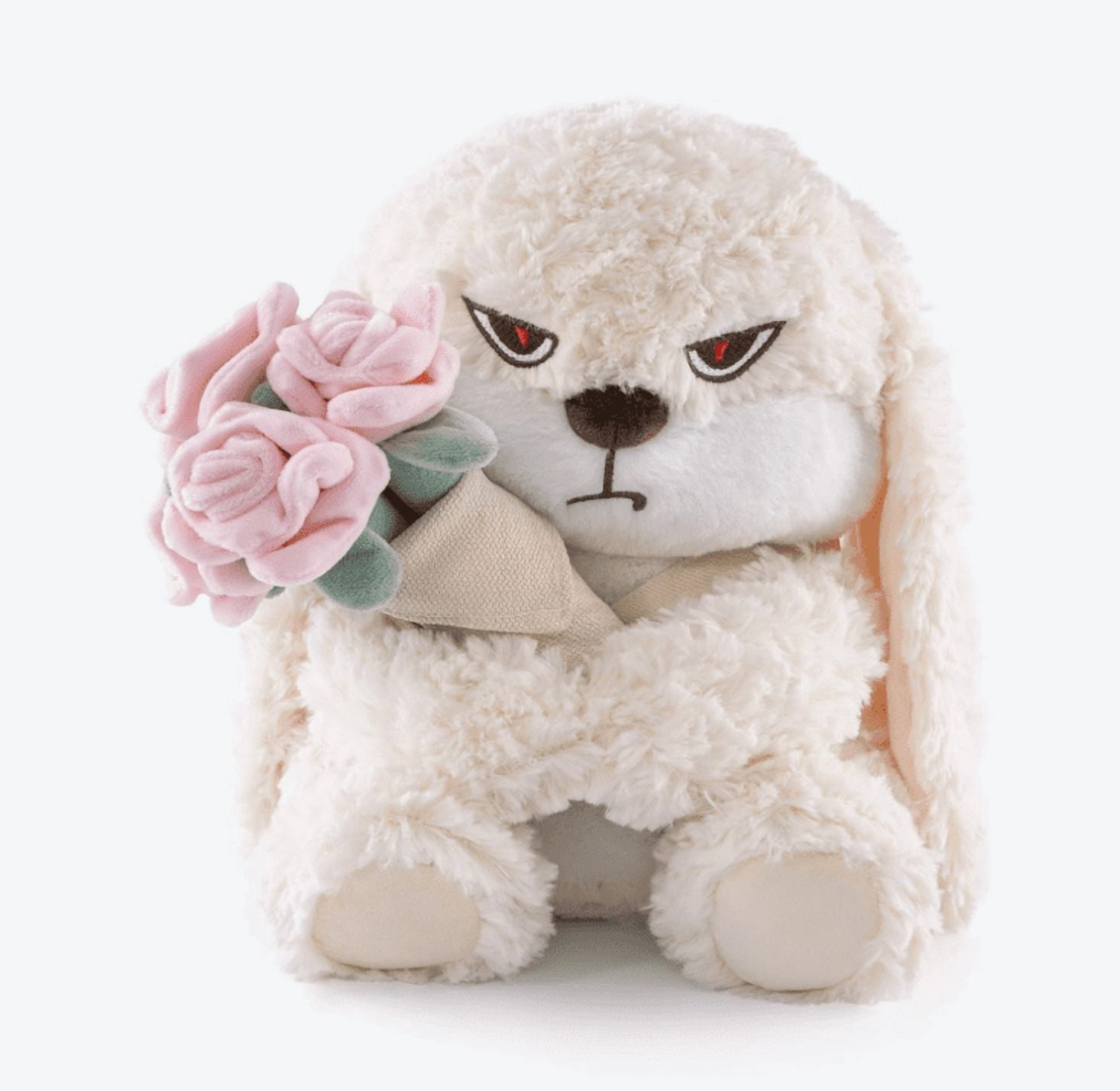 RMBCOME Grumpy Bunny Stuffed Animal, 12" Valentine's Day Plush Rabbit ...
