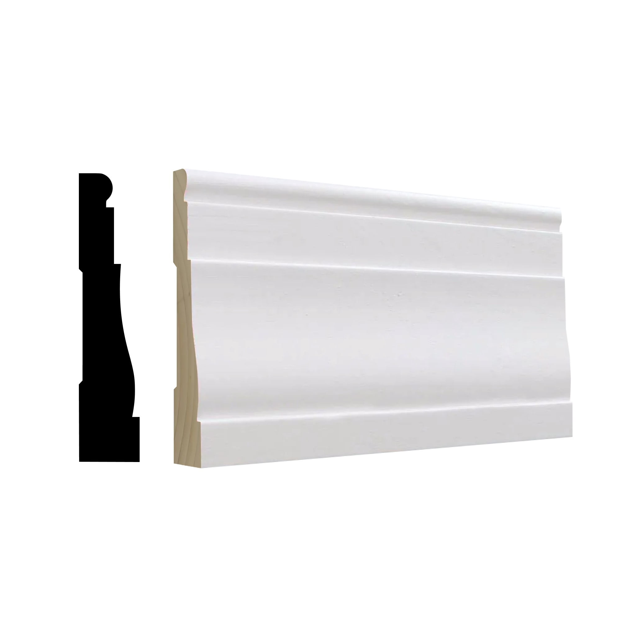RMC 445 11/16 in.D x 3 1/4 in. W x 99 in. L Primed Finger-Joined Pine ...